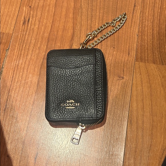 Coach | Bags | Coach Black Leather Keychain Pouch | Poshmark